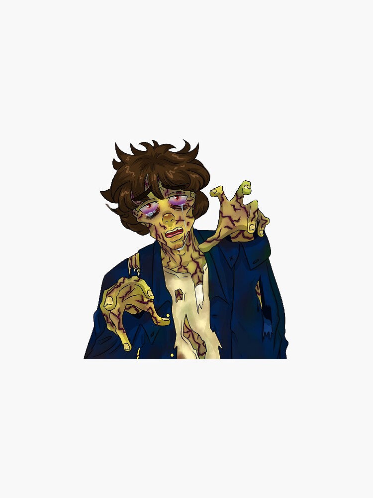 "Zombieman" Sticker for Sale by ArtworksByBelle | Redbubble