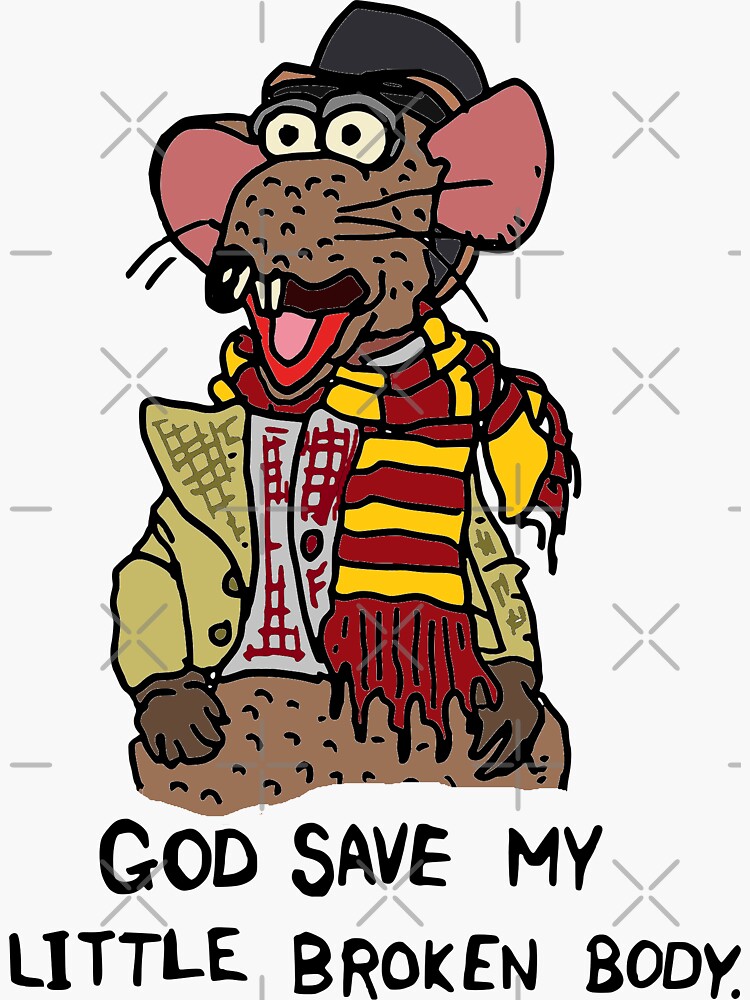 "Muppet Christmas Carol - Rizzo's little broken body" Sticker for Sale ...