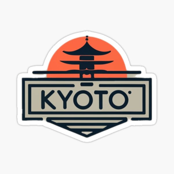 "Kyoto Logo v1" Sticker by cj-digital | Redbubble