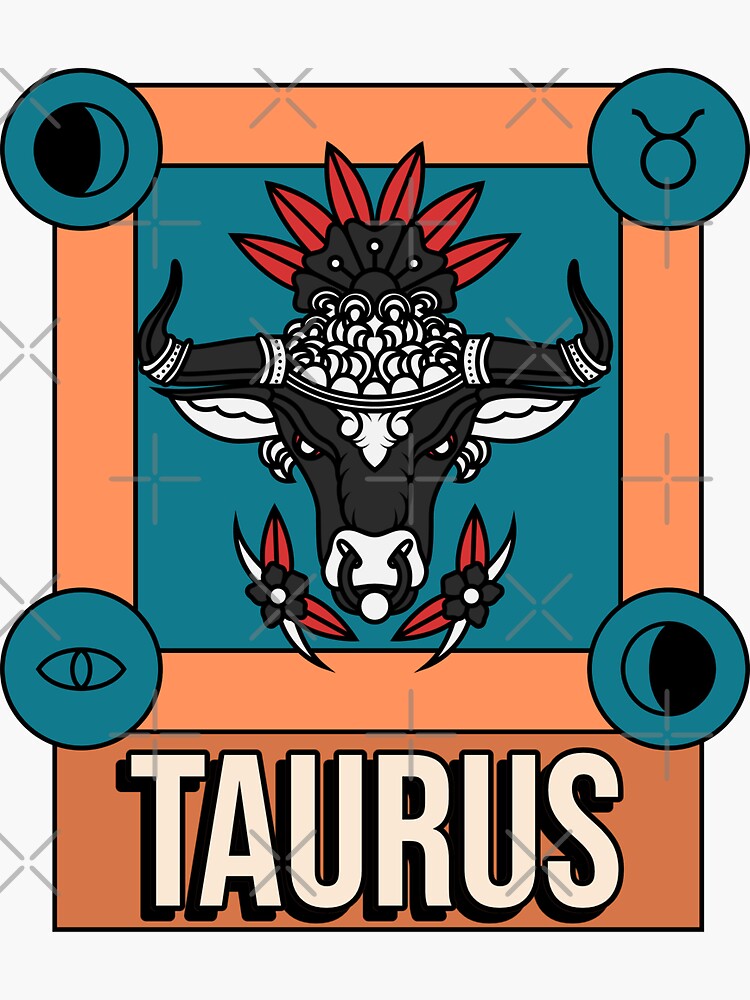 "Taurus " Sticker for Sale by byadamgibson | Redbubble