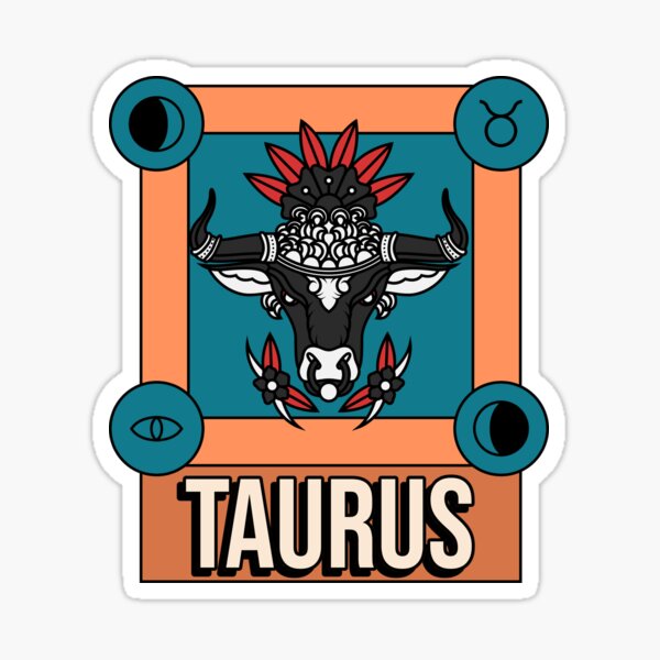 "Taurus " Sticker for Sale by byadamgibson | Redbubble
