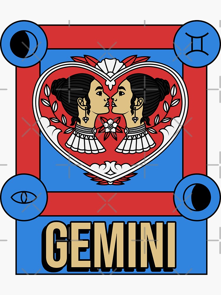 "Gemini" Sticker for Sale by byadamgibson | Redbubble