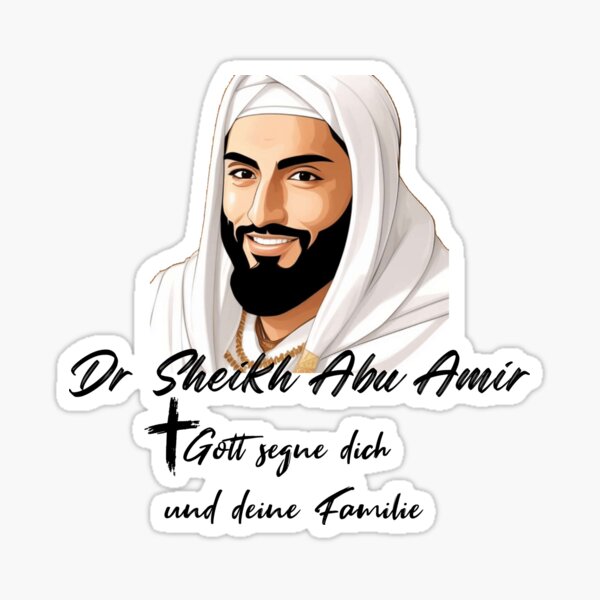 "by Ex Muslim Dr Sheikh Abu Amir White font" Sticker by Seelenretter ...