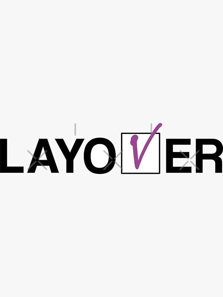 "Layover" Sticker for Sale by daphinteresting | Redbubble