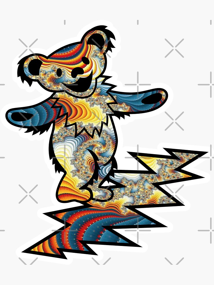 "Teddy Surfing Lightning Bolt Teddy Bear Tiedye Ted and Bolt Surfing ...