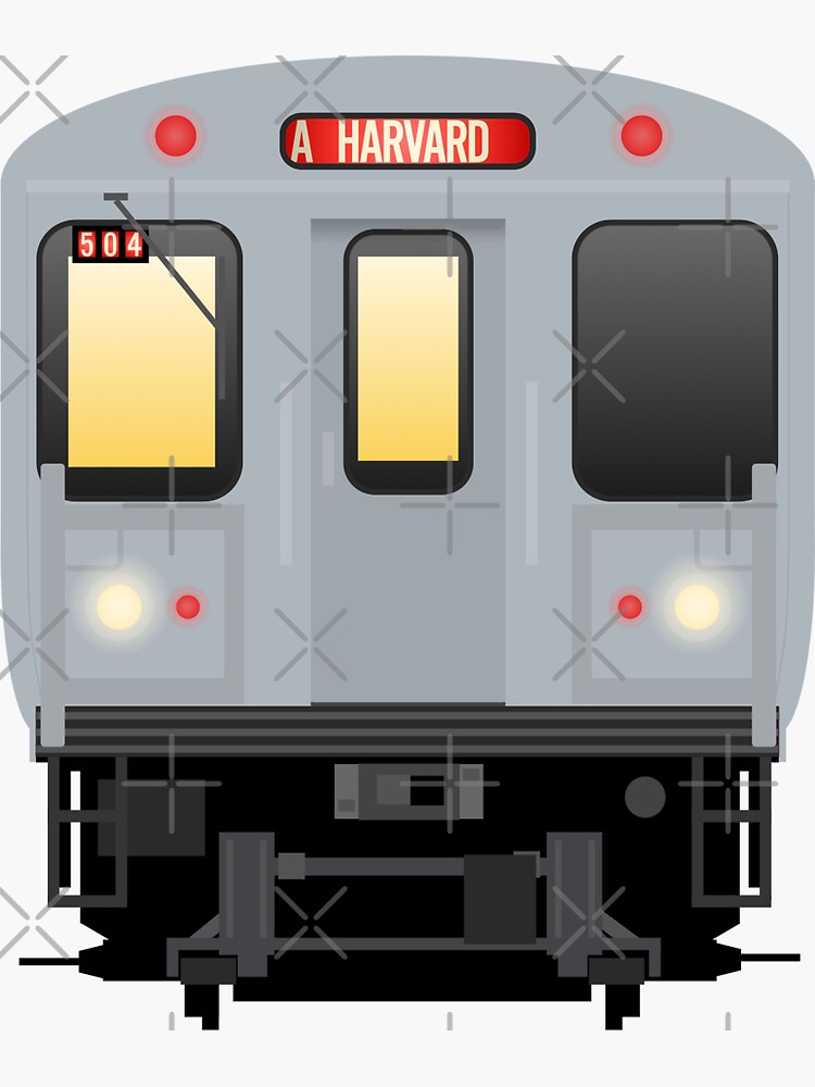 "MBTA Red Line Pullman-Standard 1500/1600 Train (Silverbird)" Sticker ...