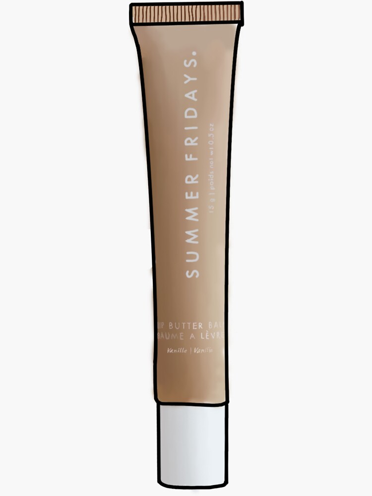 "Summer Fridays Lip Butter Balm - Vanilla" Sticker for Sale by ...