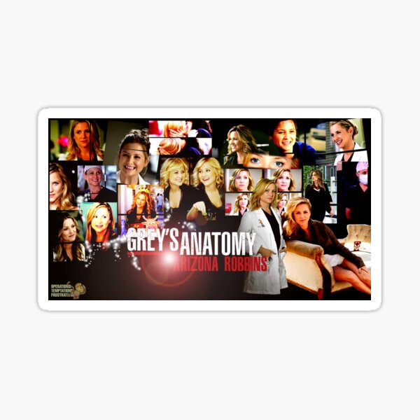 "Arizona Robbins Collage" Sticker by lauras803 | Redbubble