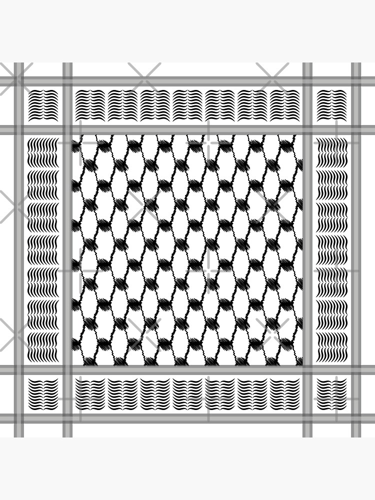 "Kufiya Hatta Pattern,Free Palestine,Palestinian Traditional Kufiya ...
