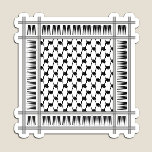 "Kufiya Hatta Pattern,Free Palestine,Palestinian Traditional Kufiya ...