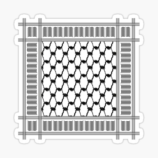 "Palestinian arabic Traditional Kufiya,Palestinian Kufiya Hatta Pattern ...