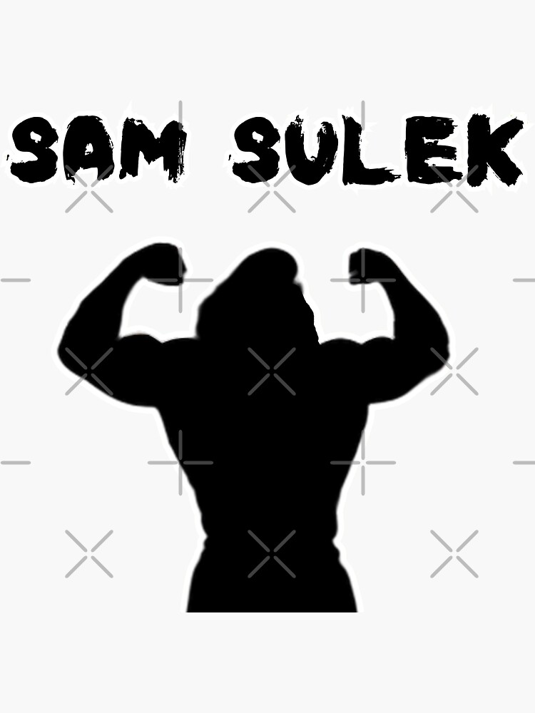 "Sam Sulek Shadow Pose" Sticker for Sale by BarkleysDesign | Redbubble
