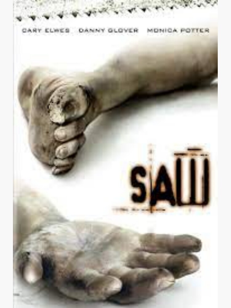 "saw 1 movie poster" Sticker for Sale by odetolovely | Redbubble