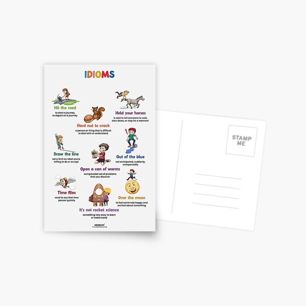 "English Idioms - 3, English Vocabulary " Poster for Sale by KriRon-Edu ...