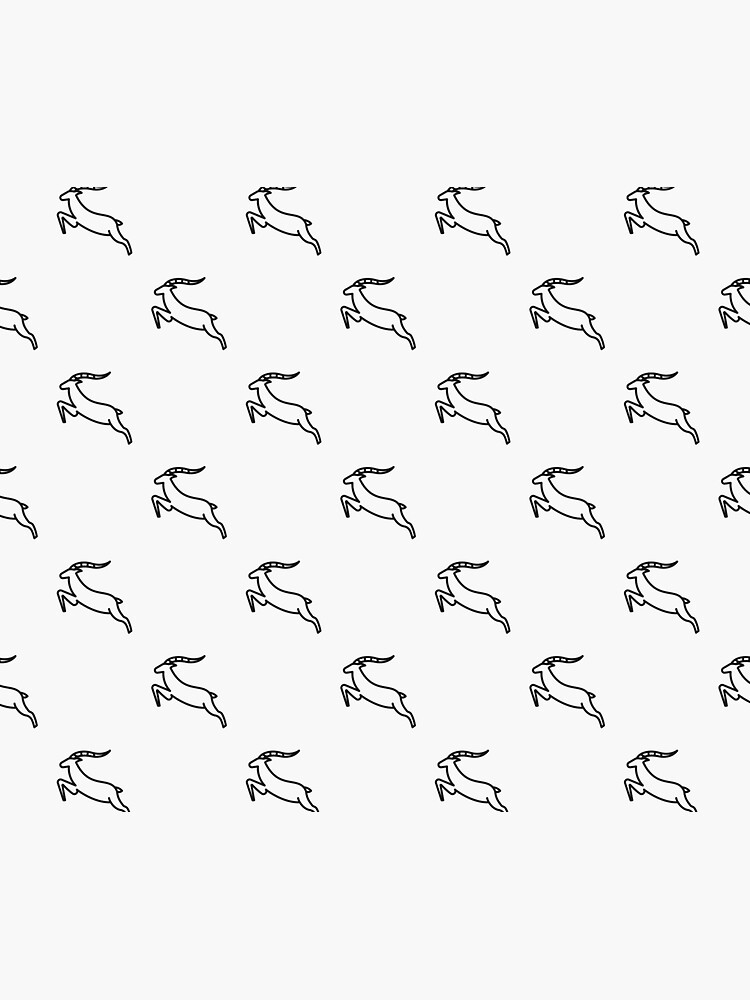 "Springbok Sticker Springbok Sticker" Sticker for Sale by Machafohach ...