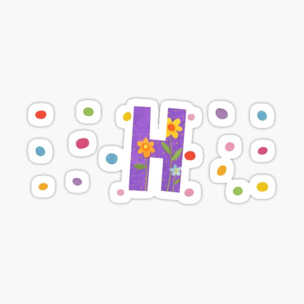 "Letter H" Sticker for Sale by Seehas-Design | Redbubble