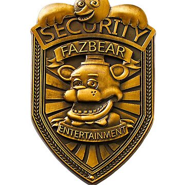 "Five nights at Freddy's security badge" Sticker for Sale by khloel ...