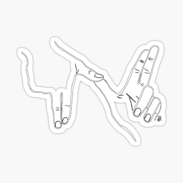 "NCT Hand Symbol INVERTED!" Sticker by graphicsbysarah | Redbubble