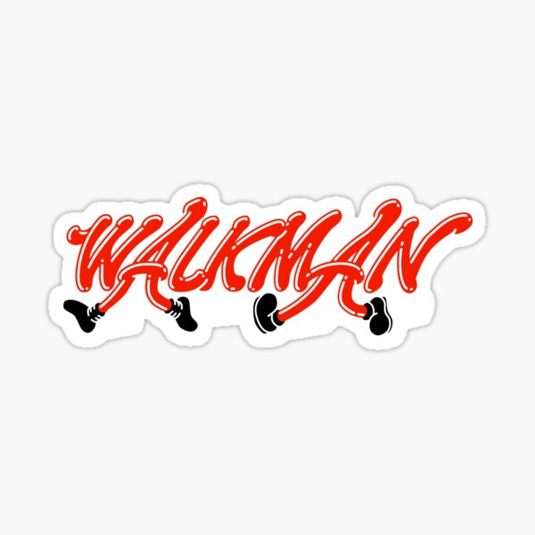 "Sony Walkman's Original Red Logo" Sticker for Sale by Lewis Spragg ...