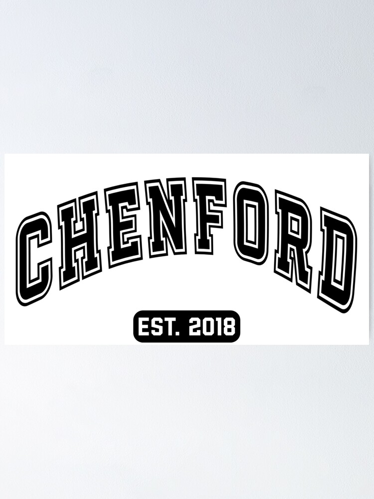 "CHENFORD EST. 2018 (Black Text) | The Rookie" Poster for Sale by ...