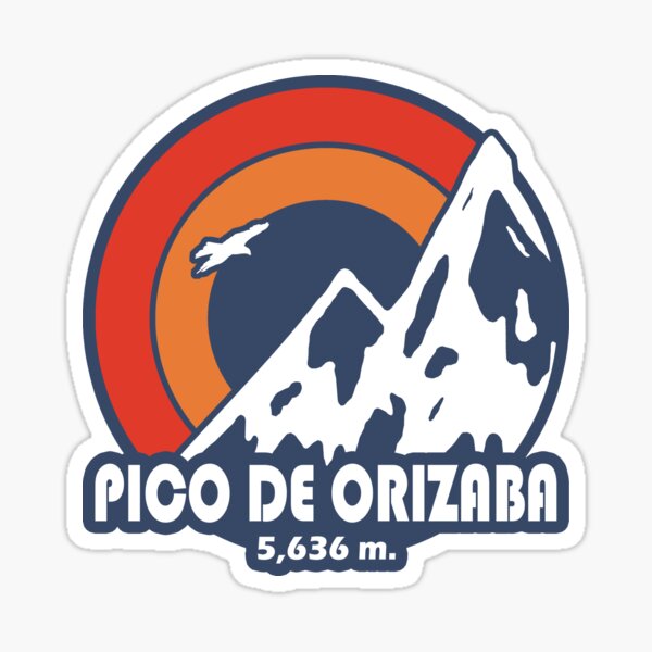 "Pico de Orizaba Mexico Sun Eagle" Sticker for Sale by esskay | Redbubble