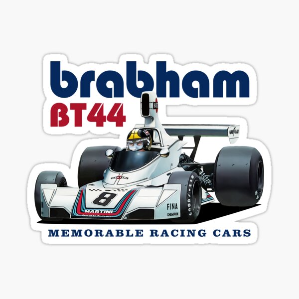 "Brabham BT44 Martini Racing F1 70s retro style" Sticker for Sale by ...