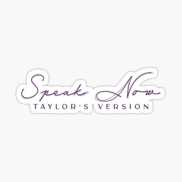 "Taylor Swift Speak Now Taylor´s Version" Sticker for Sale by ...