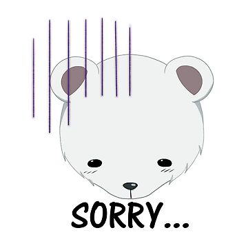 "Bepo "Sorry"" Sticker by TiftifMP | Redbubble