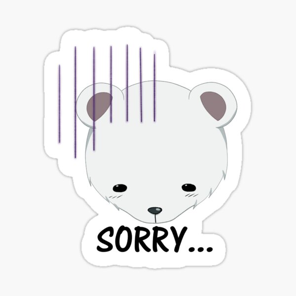 "Bepo "Sorry"" Sticker by TiftifMP | Redbubble