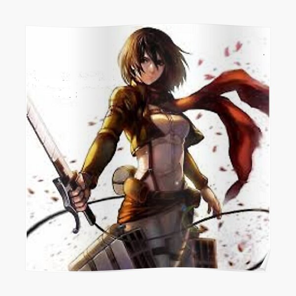 "MIKASA EN ACTION SNK" Poster by IamDidi | Redbubble