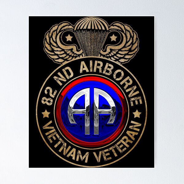 "82nd Airborne Design - 82nd Airborne Vietnam Veteran" Poster for Sale ...