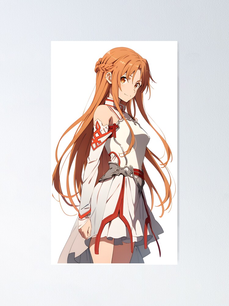 Asuna SAO Cute Anime Girl Poster for Sale by DGitaldreamgirl Redbubble