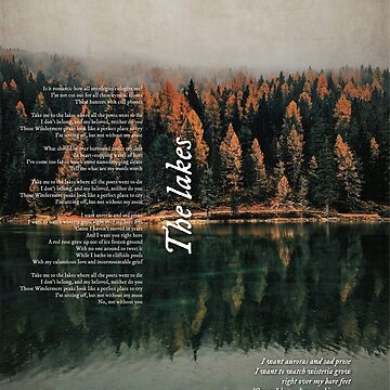 "The lakes Taylor Swift lyrics" Poster by Jujiab | Redbubble