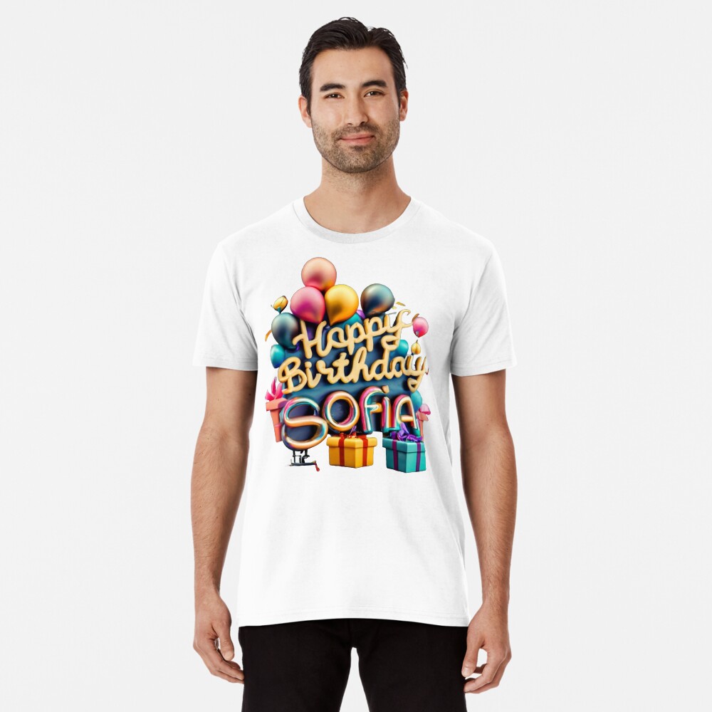 "Happy Birthday Sofia" Sticker for Sale by hiddenlink | Redbubble