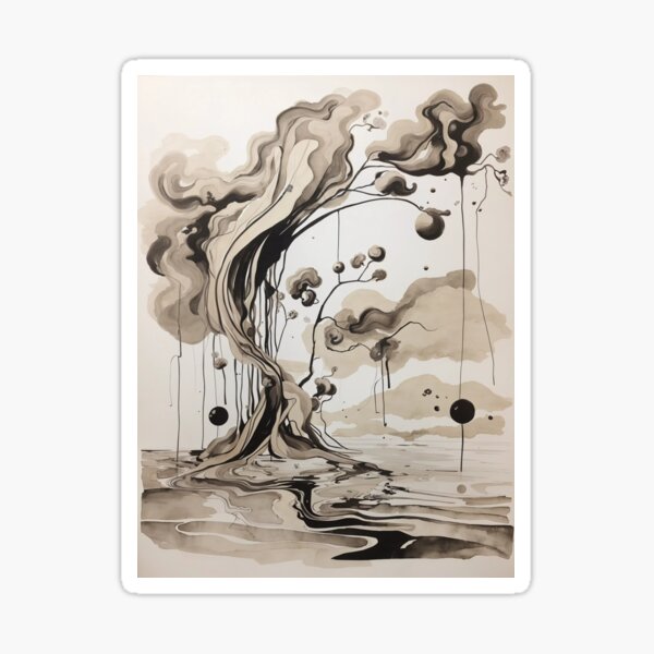 "The Persistence of Memory B" Sticker for Sale by Vitalka-uk | Redbubble