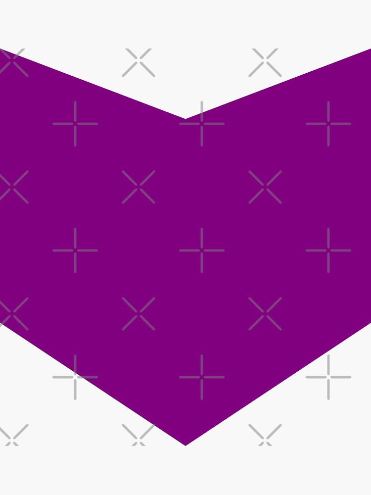 "Avengers Hawkeye Purple Arrow Emblem Tshirt" Sticker by doubledagger ...