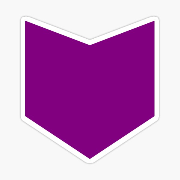"Avengers Hawkeye Purple Arrow Emblem Tshirt" Sticker by doubledagger ...