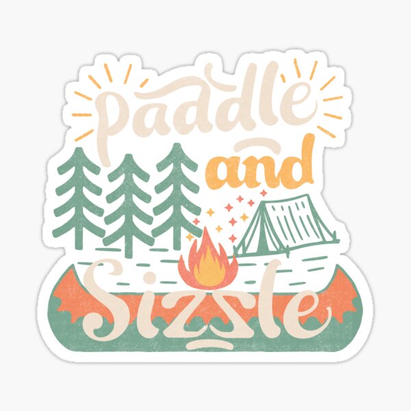 "Paddle and Sizzle" Sticker for Sale by Wissam Ramadan | Redbubble