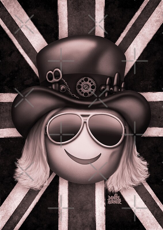 "Booji Extra - Union Jack (Monochrome)" by Daniel Horner | Redbubble