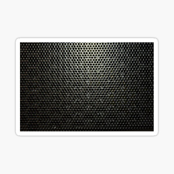 "Black metal mesh surface." Sticker for Sale by claireseyeview | Redbubble