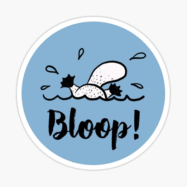 "Bloop the white platypus" Sticker for Sale by Lulu-Bells | Redbubble