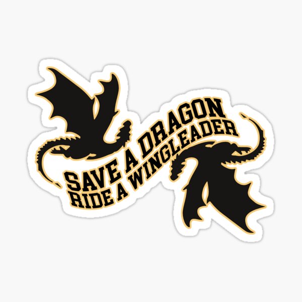 " Fourth Wing Save a Dragon Ride a Ringleader" Sticker for Sale by ...