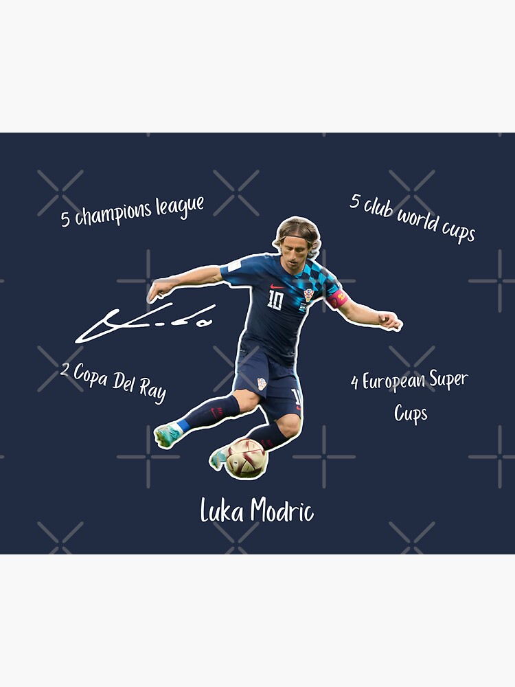 "Luka Modric Illustration" Sticker for Sale by BarkleysDesign | Redbubble