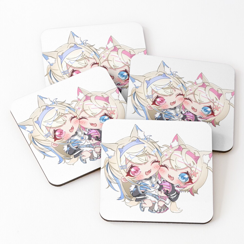 "HoloAdvent FuwaMoco" Sticker for Sale by Shizuen | Redbubble