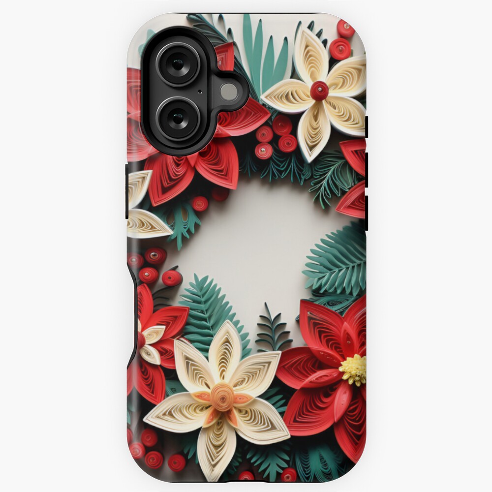 "paper quilling christmas holiday wreath" Sticker for Sale by dcrc ...