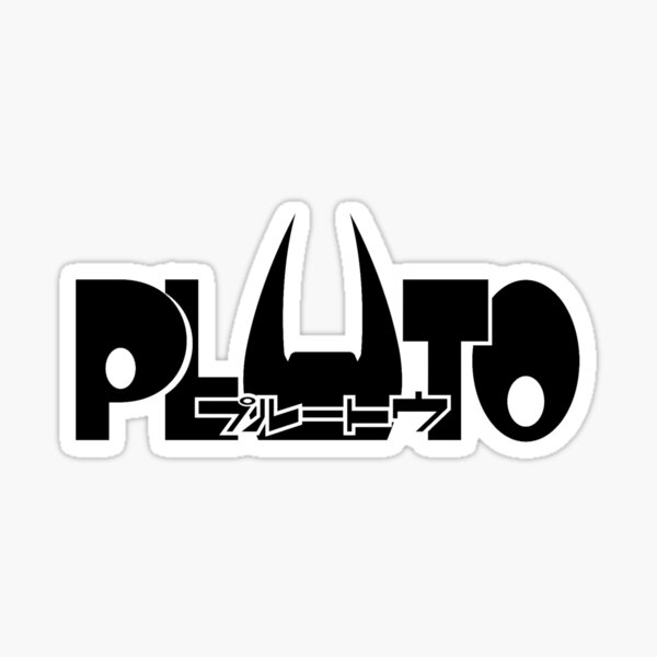 "Pluto Minimalist Logo" Sticker for Sale by ecdato | Redbubble