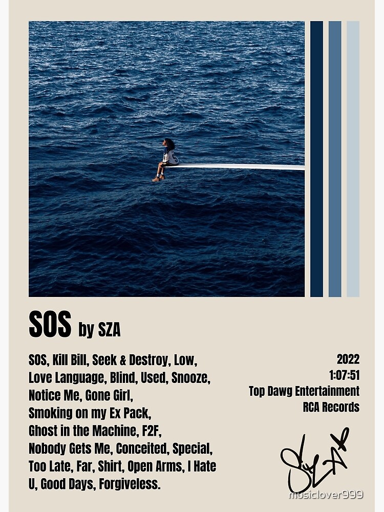 "SOS" Poster for Sale by musiclover999 | Redbubble
