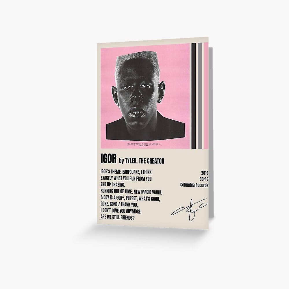 "IGOR " Poster for Sale by musiclover999 | Redbubble