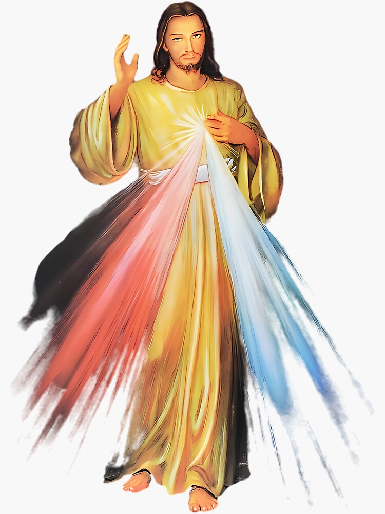 "Jesus Christ Divine Mercy" Sticker for Sale by PaxLaudate | Redbubble
