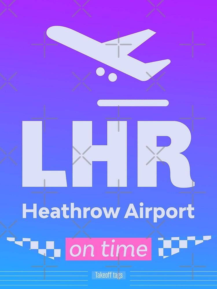 "LHR Heathrow awesome 5" Poster for Sale by Aviators | Redbubble